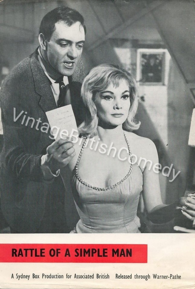 RARE Rattle of a Simple Man - Film Hand Flyer 1964 Harry H. Corbett ...