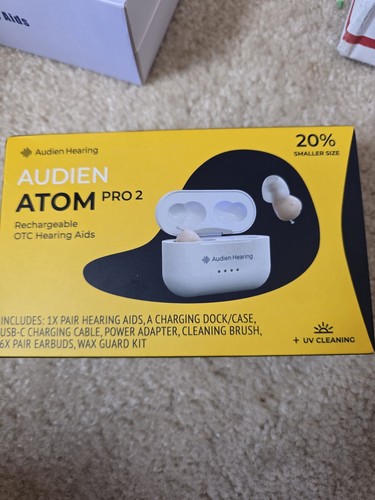 Audien ATOM PRO 2 Wireless Rechargeable OTC Hearing Aid | eBay