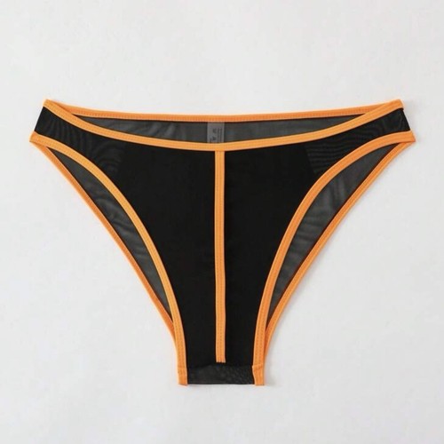 Men’s Black Mesh Swim Briefs/ Triangle Swimsuit/ Speedo - Size Large | eBay