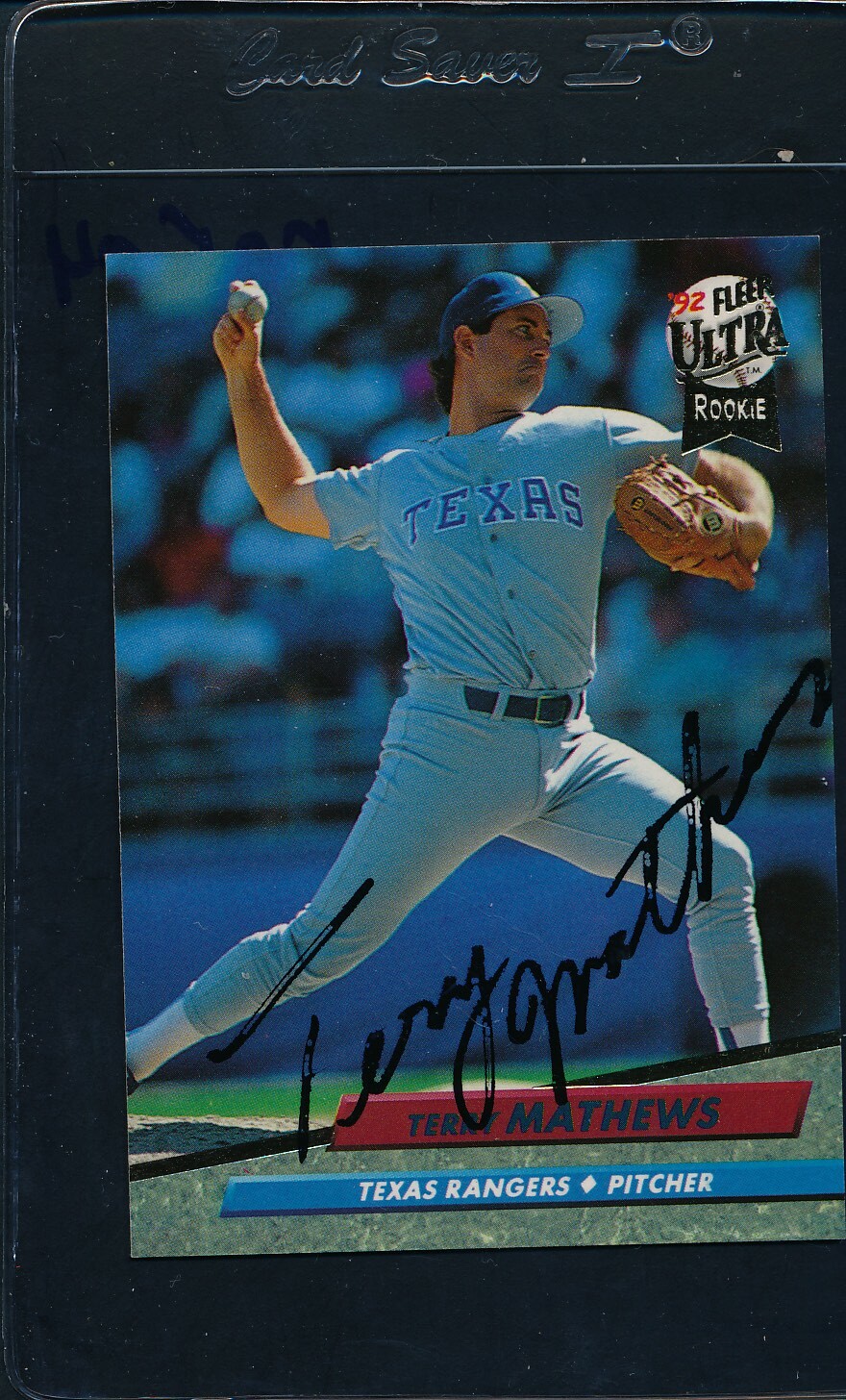 1992 Fleer #135 Terry Mathews Rangers Signed Auto *50502 | eBay