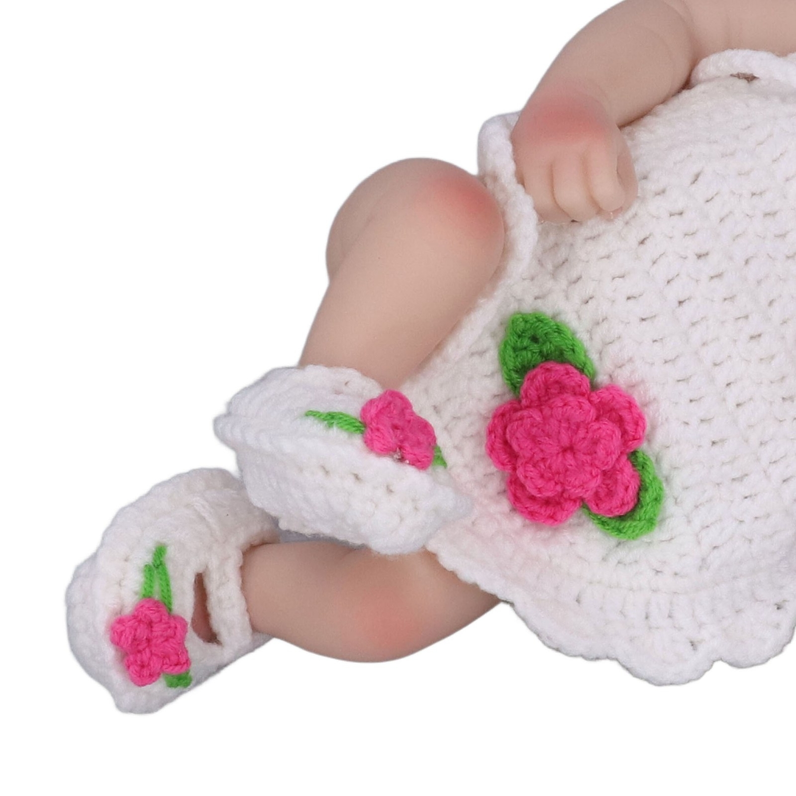 Newborn Baby Doll 10 Inch Silicone Cute Lifelike Infant Doll With ...