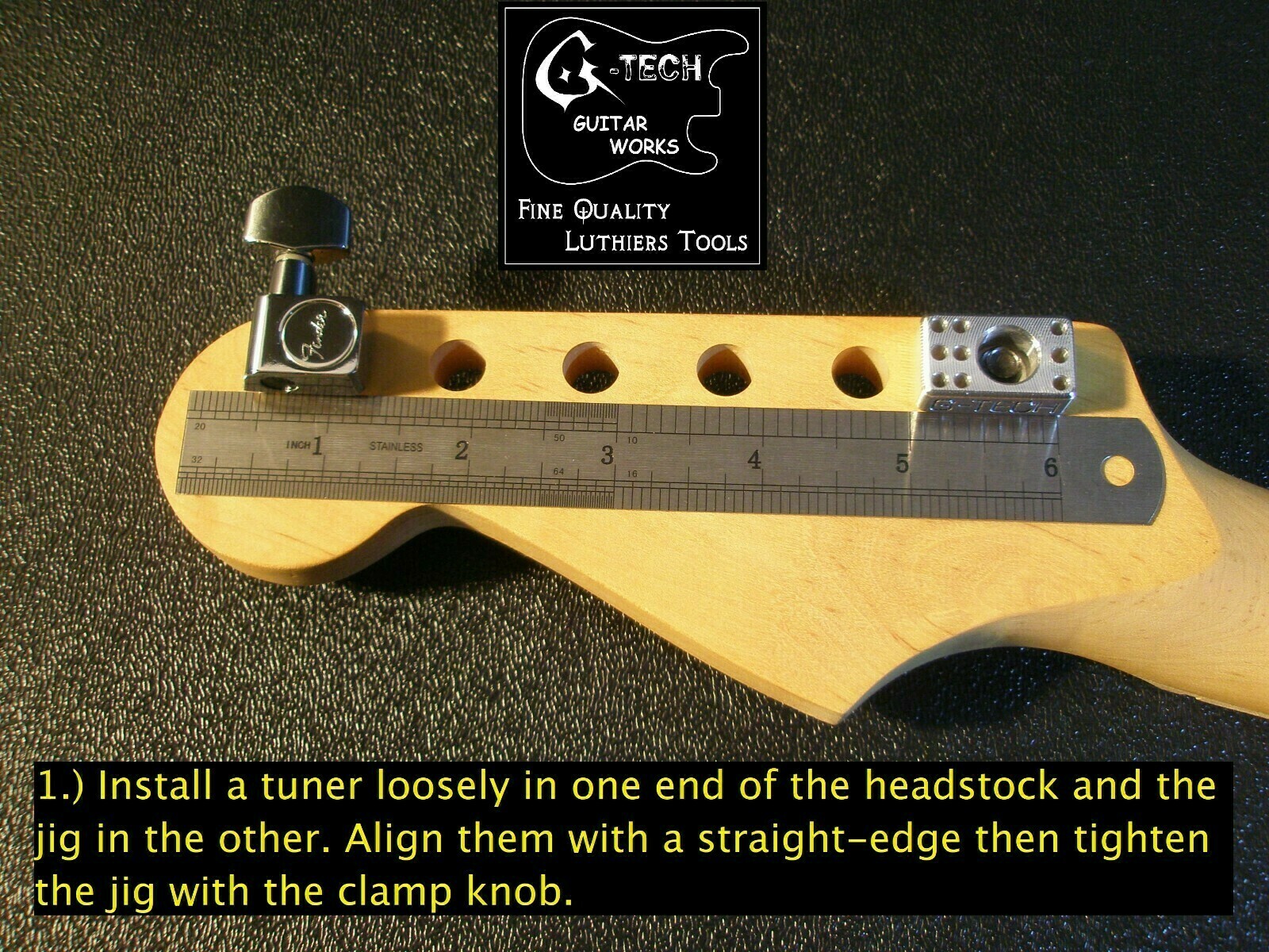Guitar Tuner Installation Tool - Drill jig for pin-mount tuners ...