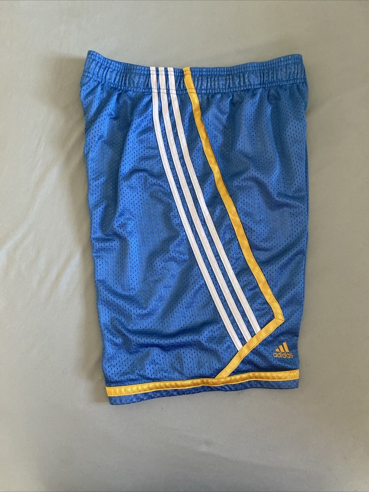 Adidas Vintage UCLA Retro Mesh Shorts Size Medium RN 119208 - Blue/Gold ...
