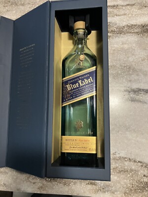 Johnnie Walker Blue Label Box & Bottle Empty 750ml Excellent Condition ...