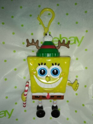 SpongeBob SquarePants Candy Cane Antlers Christmas Ornament 2003 Viacom ...
