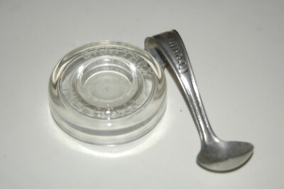 Vintage Glass Milk Bottle Cover & Cream Top Spoon | eBay