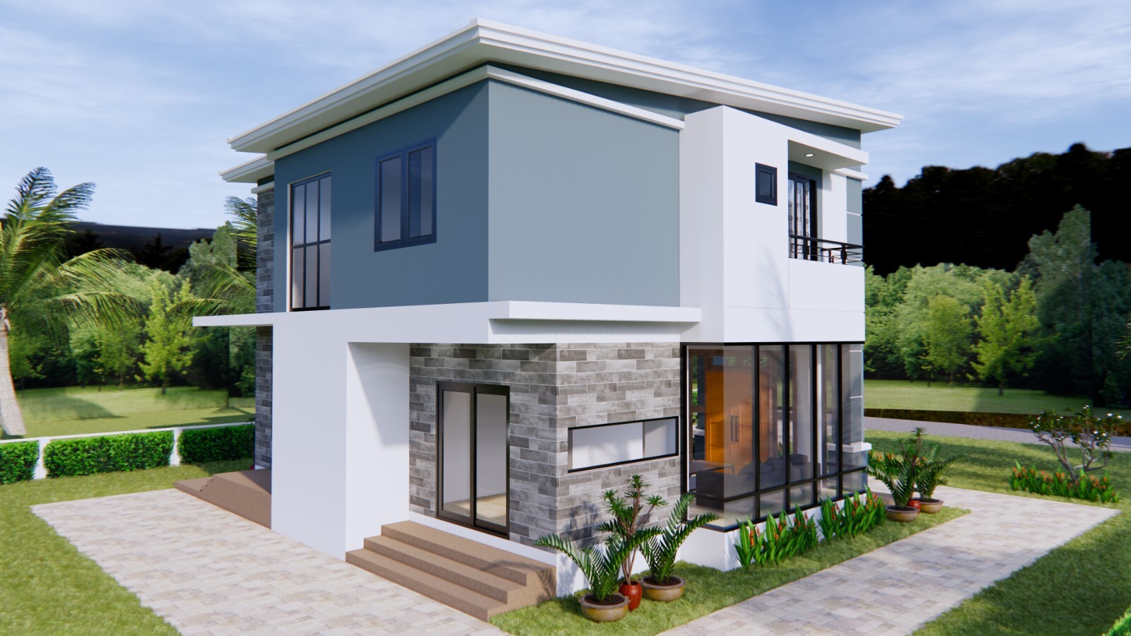 36x26 Feet House Plan 11x8 Meter 3 Beds 2 Baths Shed Roof PDF & (A4 ...