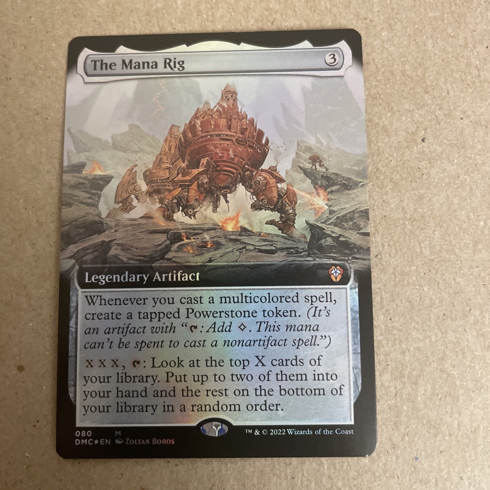 English - MTG The Mana Rig - Extended Art, FOIL Dominaria United ...