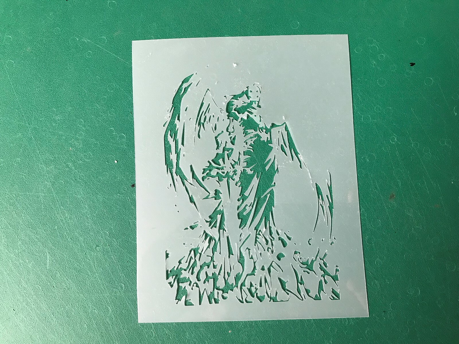 Multilayer STEP BY STEP airbrush stencil GRIM REAPER 3 - MYLAR | eBay