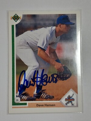 1991 Upper Deck Dave Hansen #4 Auto Signed Autograph Dodgers | eBay