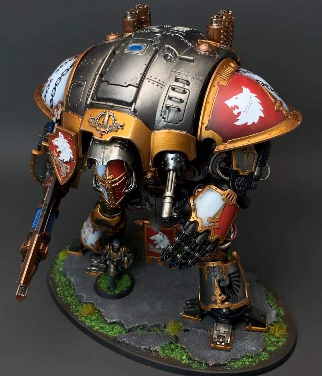 Warhammer 40K Knight Preceptor Imperial Knights Presale Painted Gallery ...