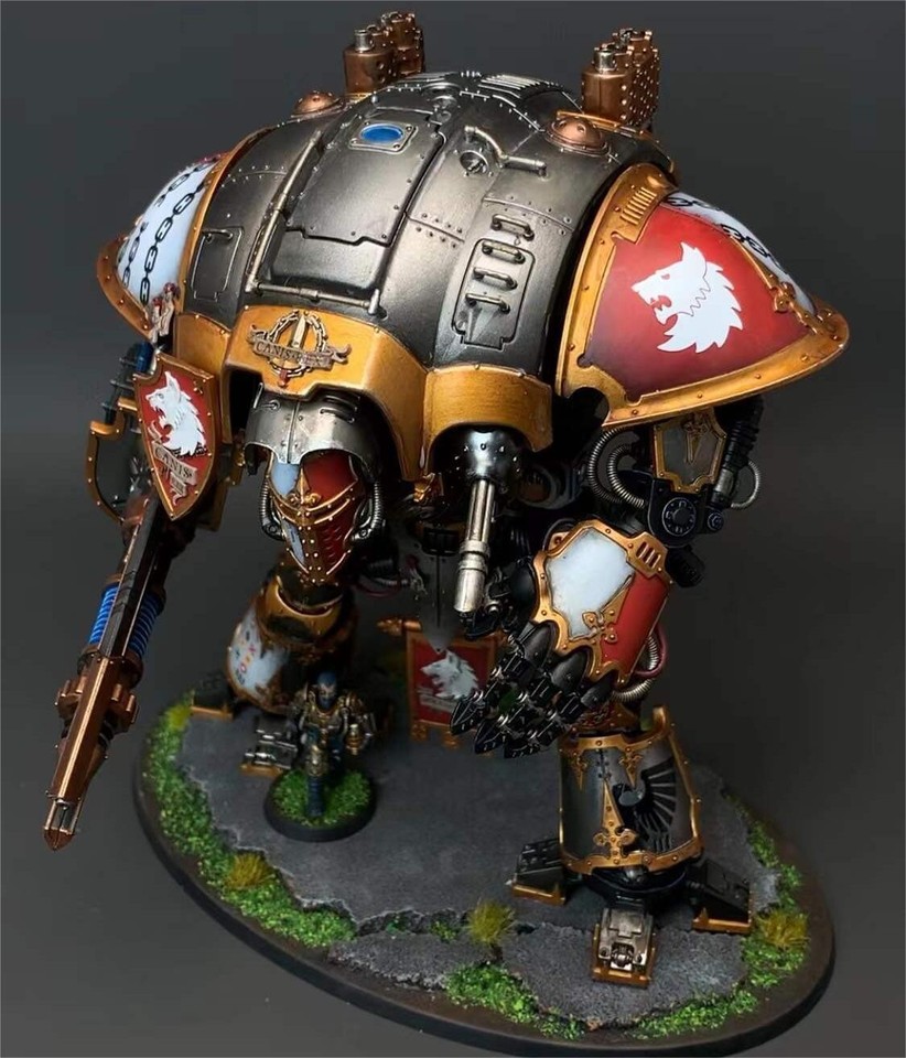 Warhammer 40K Knight Preceptor Imperial Knights Presale Painted Gallery ...