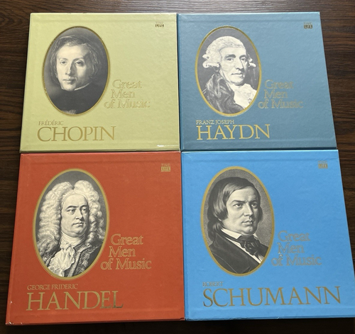 Lot of 4 - Time Life "Great Men of Music" | 4LP Box Set Vinyl Records ...
