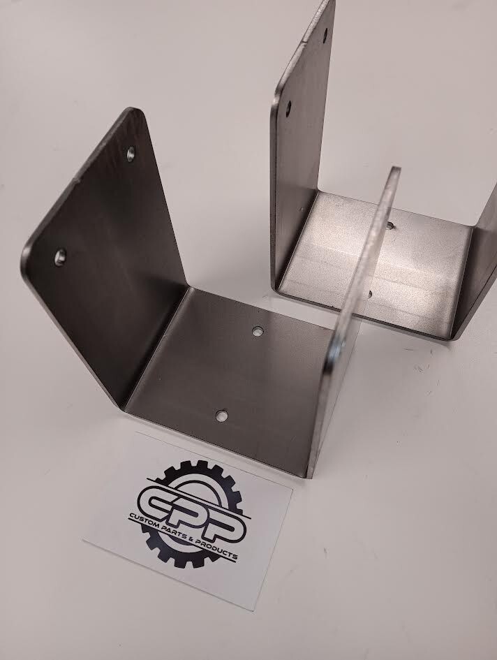 Bolt Down U Shape Post Support Heavy Duty Fence Foot Base Bracket 100mm ...