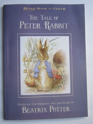 Bendon The Tale of Peter Rabbit Beatrix Potter Super Book To Color USA ...