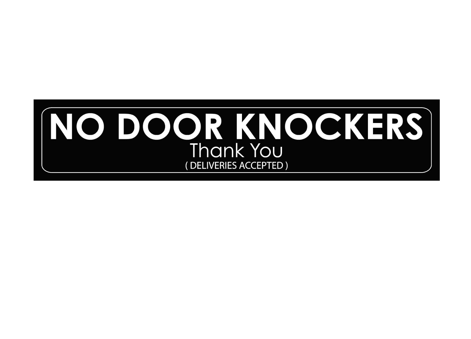 No Door Knockers & Warning CCTV Camera Security Sign - Stickers | eBay ...