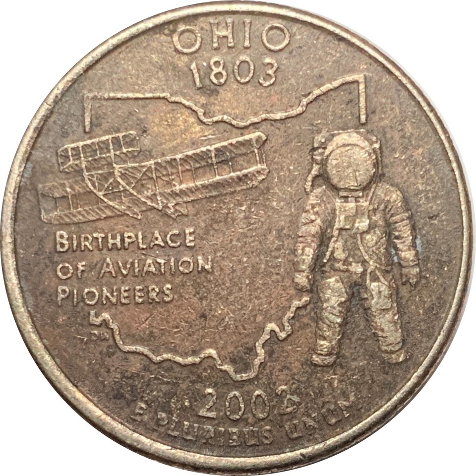 2002P Ohio State Quarter Clad Layer Improperly Annealed | eBay