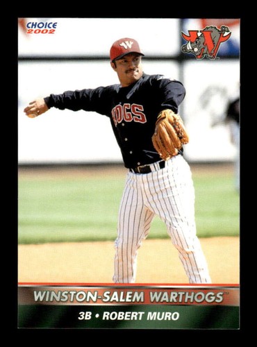 2002 Choice Winston Salem Warthogs 19 Robert Muro BXCP13 | eBay