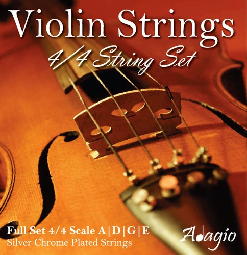 Violin String Set 4/4 HQ ADAGIO PRO - GDAE - RRP £10.99 Pack 4 Strings ...
