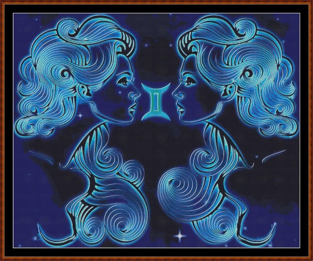 ASTRO - GEMINI ~~ counted cross stitch pattern | eBay