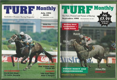 #A. #9. NINE (9) 1992 - 2009 TURF MONTHLY HORSE RACING MAGAZINES | eBay