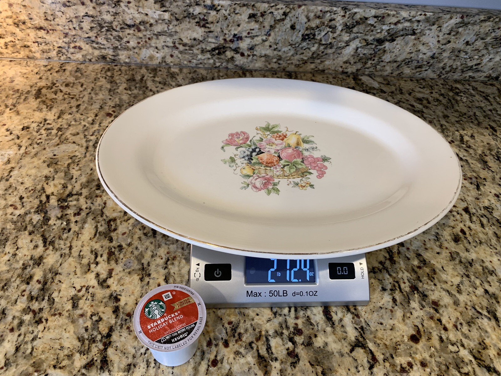 Harker Pottery Bakerite LOVELACE 13-1/2" Oval Platter | eBay