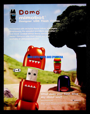 Domo Mimobot Flash Drives Mimoco 2008 Trade Print Magazine Ad Poster ADVERT | eBay