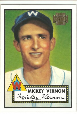 2001 TOPPS ARCHIVES MICKEY VERNON BASEBALL CARD #18 | eBay