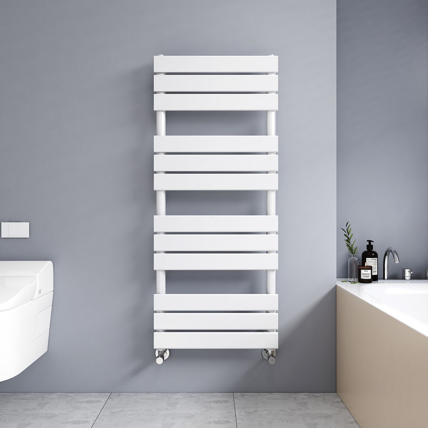 Meykoers Designer Towel Radiator Heated Bathroom Flat Panel Towel Rails ...