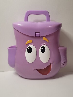 Dora The Explorer My Talking Backpack 2004 Nick Jr Purple Plastic ...