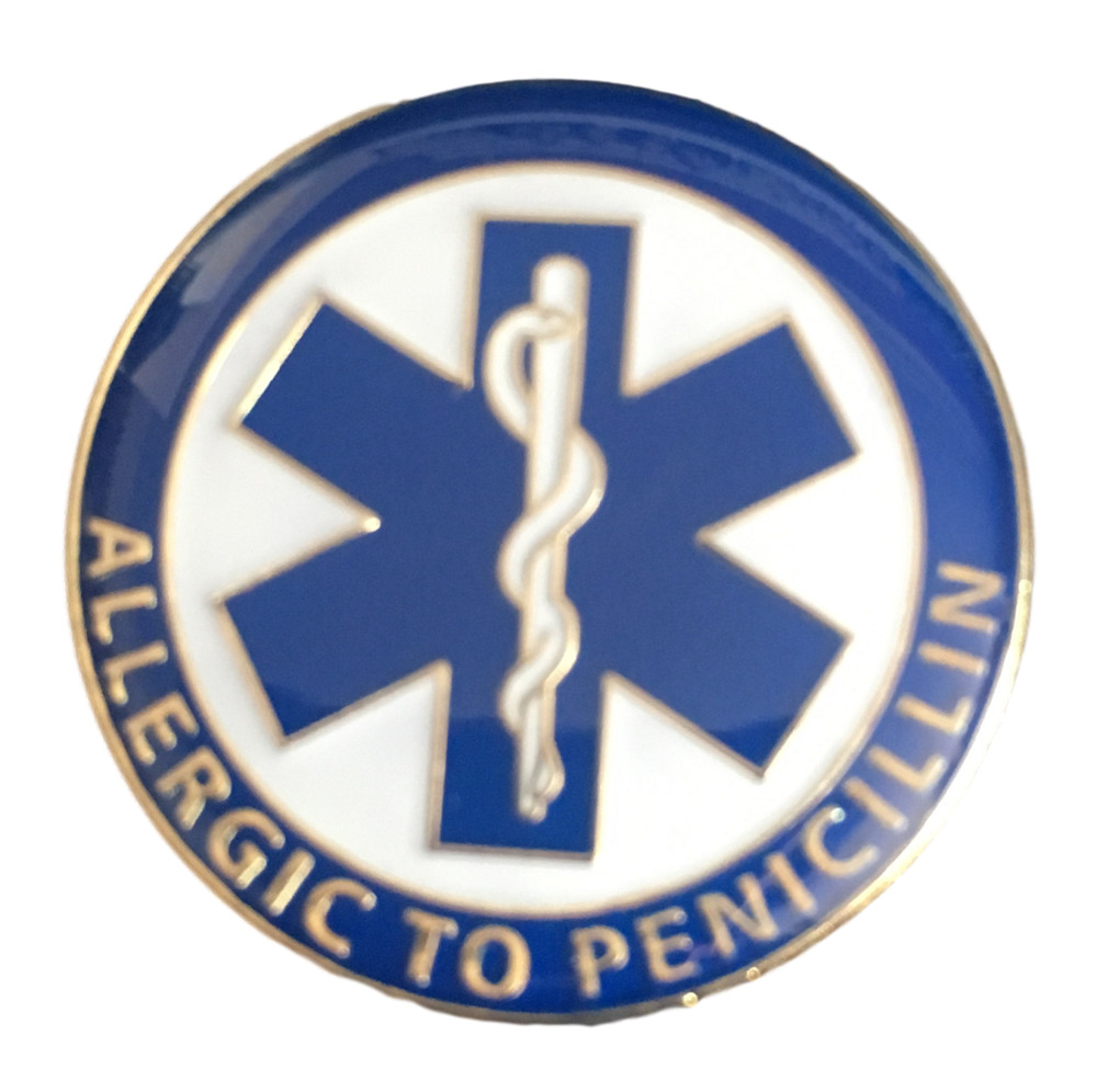 Allergic to Penicillin Medical Alert Symbol Lapel Pin Badge | eBay UK