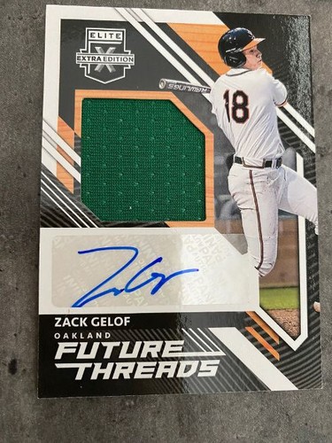 ZACK GELOF 2021 ELITE EXTRA EDITION FUTURE THREADS RELIC RC AUTO ...