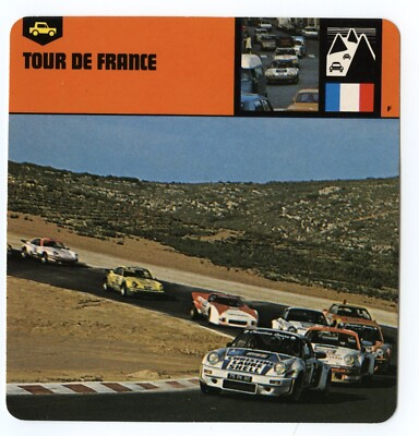 Tour De France - Racing Rallies Edito Service SA Auto Rally Card | eBay