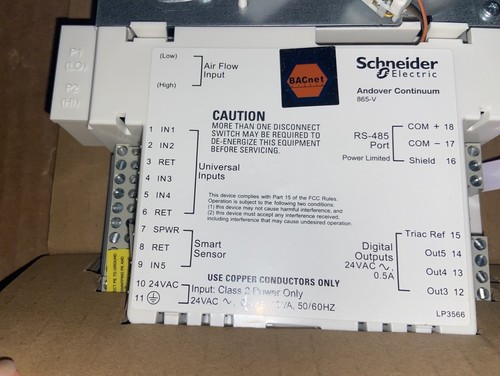 Schneider Electric B3865-V Terminal Controller for sale online | eBay