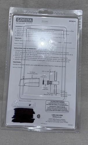 Delta RP5834 Diverter Tub Spout Chrome also fits pre2004 Peerless ...