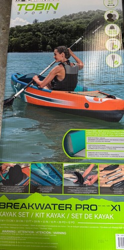 Tobin Sports Breakwater Pro X1 Inflatable Kayak 12 ft | eBay