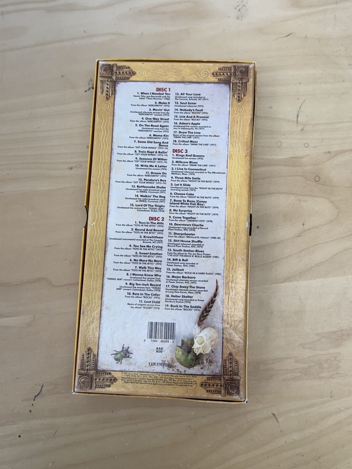 Aerosmith Pandora's Box CD Box Set 3-disc w Book 1991 | eBay