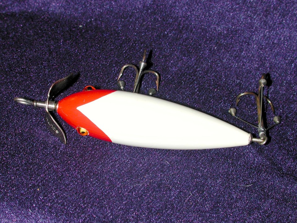 Nice South Bend Surface Minnow ... Bing's Hooks!!! | eBay