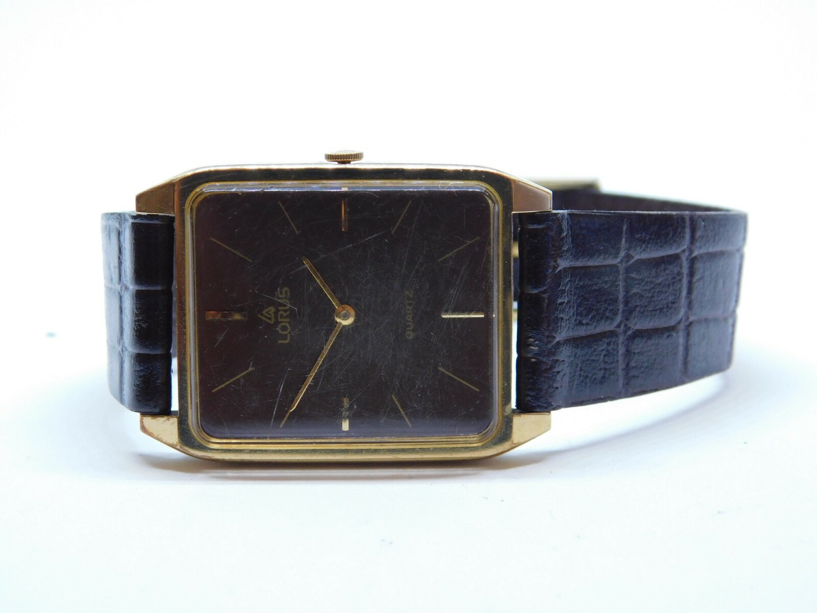 Lorus Y130-5010 Genuine Leather Quartz Analog Women's Watch New Battery ...