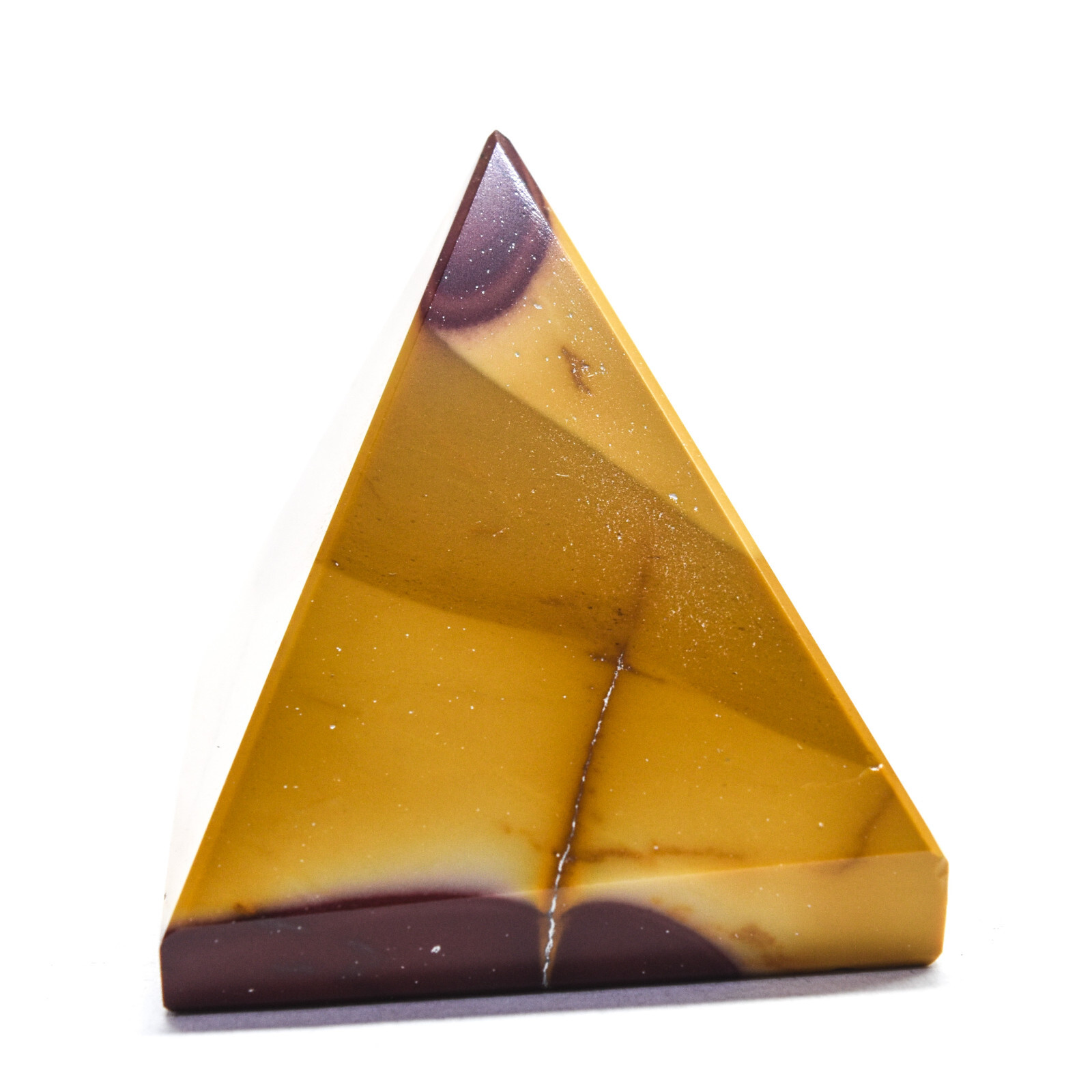 37mm Orange Purple Mookaite Jasper Pyramid Natural Crystal Gemstone ...