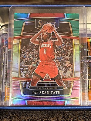 Jasean Tate (RC) 2021-22 Paninin Select Green Silver Purple Prizm ...