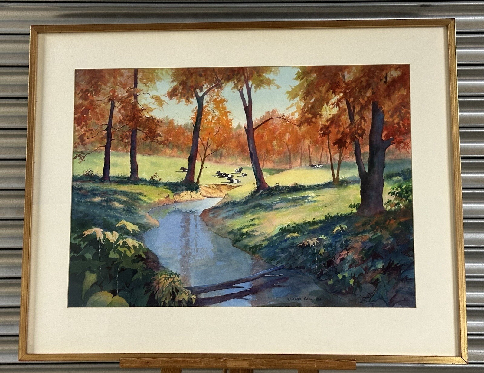Superb Large Original Landscape Watercolour by American Artist Keith ...