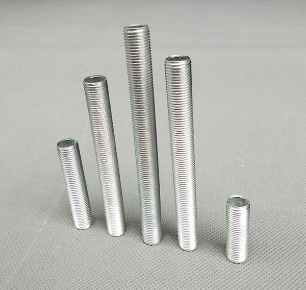 10Pcs M6 Hollow Threaded Rod Tubes Side Electric Light Socket ...