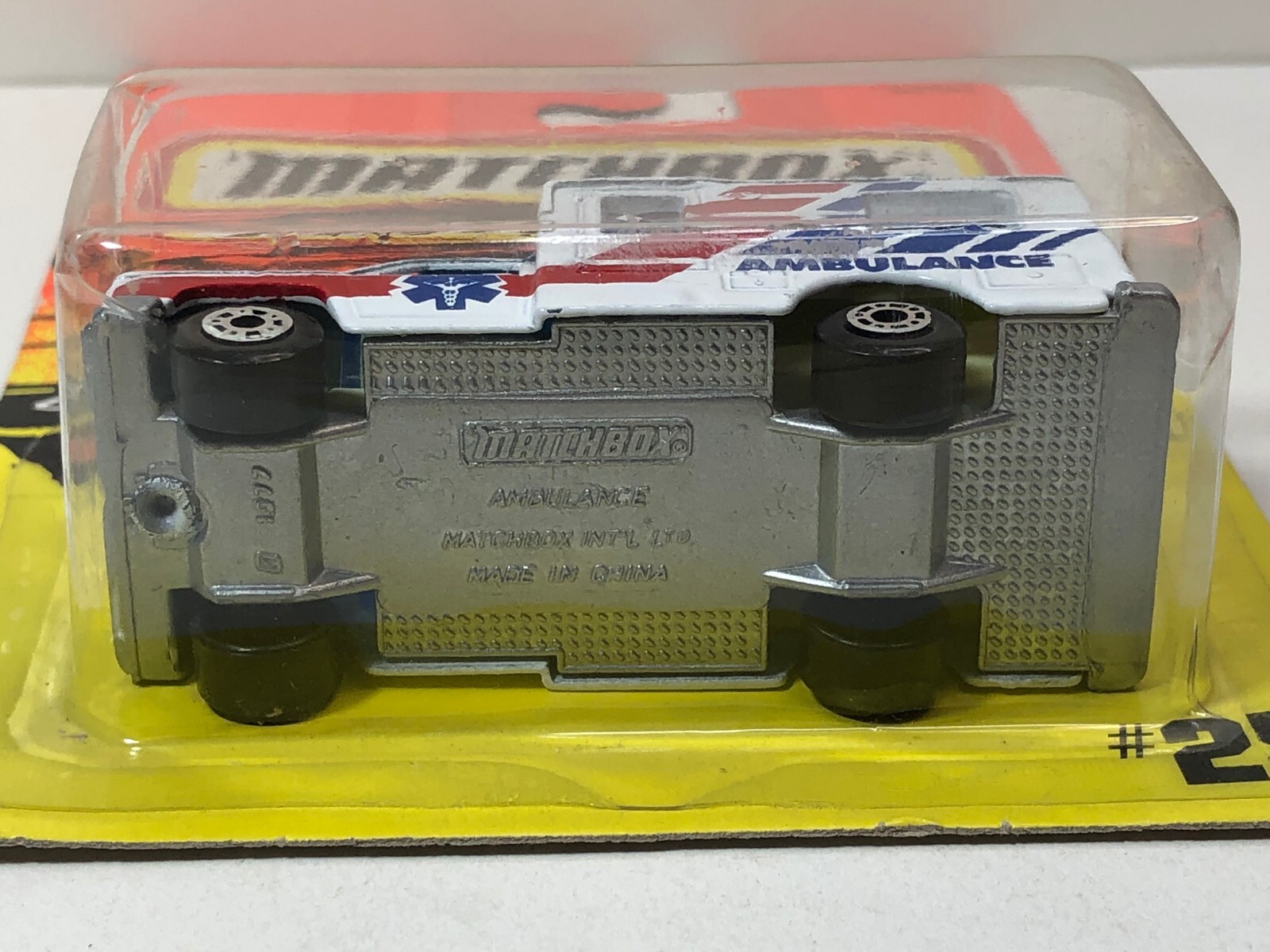 MATCHBOX MB25 CHEVY AMBULANCE DIAL 911 EMT - EMS CROSS OF LIFE DECO RED ...