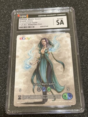 Kryptik eBay Juturna Mystic Queen PROMO Sample Card Gen Con 2023 Angel ...