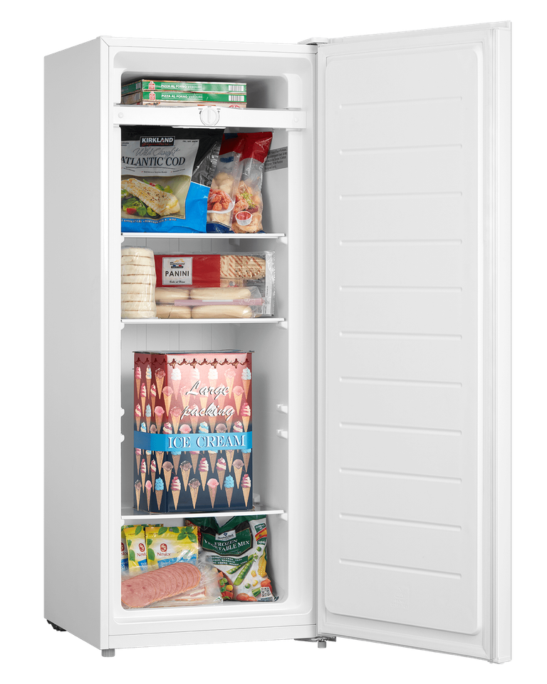 Large Capacity Freezer Upright Standing Food Storage Garage Ready White ...