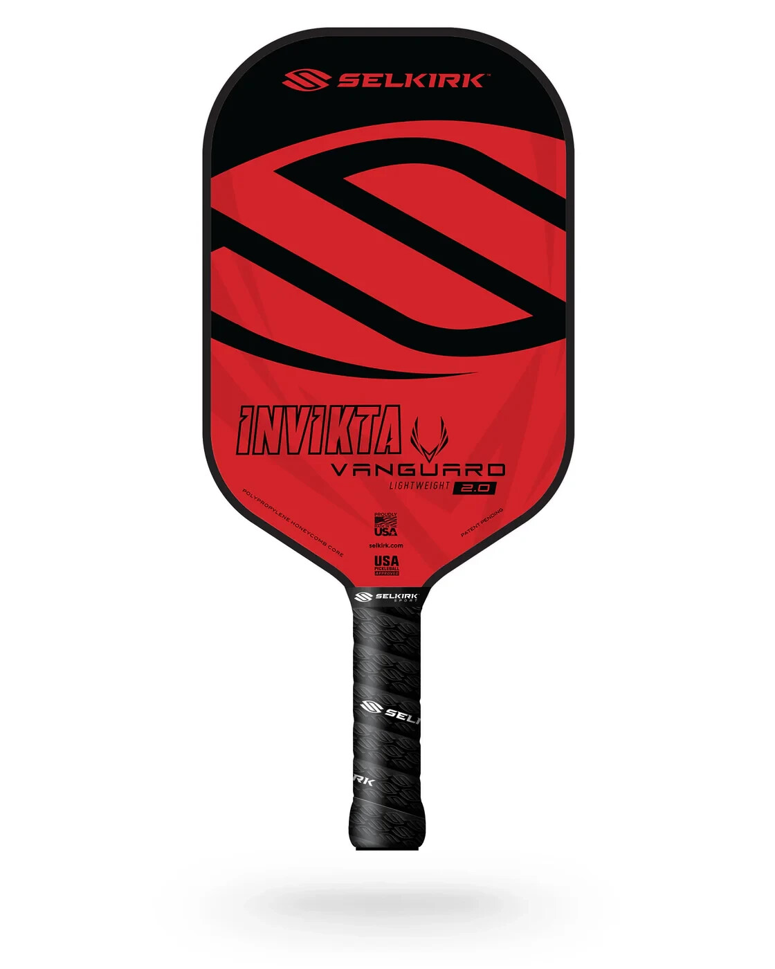 Selkirk VANGUARD INVIKTA Midweight DEMO Paddle - Black/Red 810009313571 ...