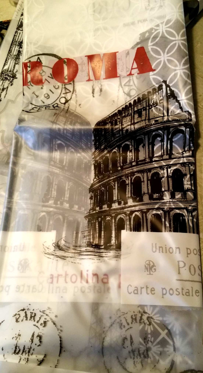 Statue of Liberty NY-Rome Coliseum-Eiffel Tower Shower Curtain ...