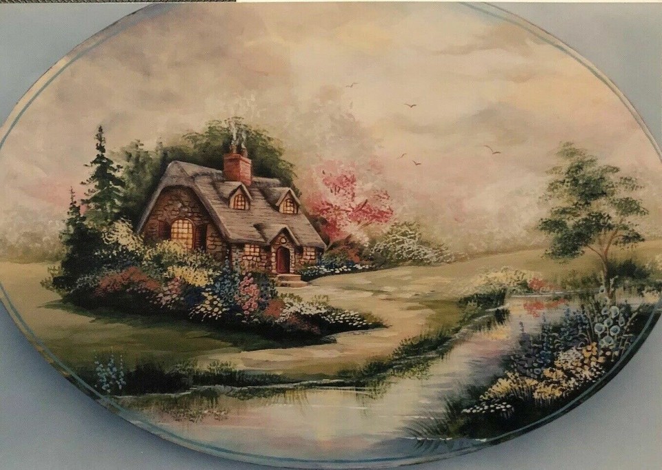 Vintage Tole Painting Pattern Packet: Scene on an Oval by Delane Lange ...