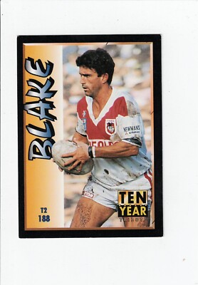 1994 Series 2 Rugby League Phil Blake #188 (Ten Year Tribute) | eBay ...